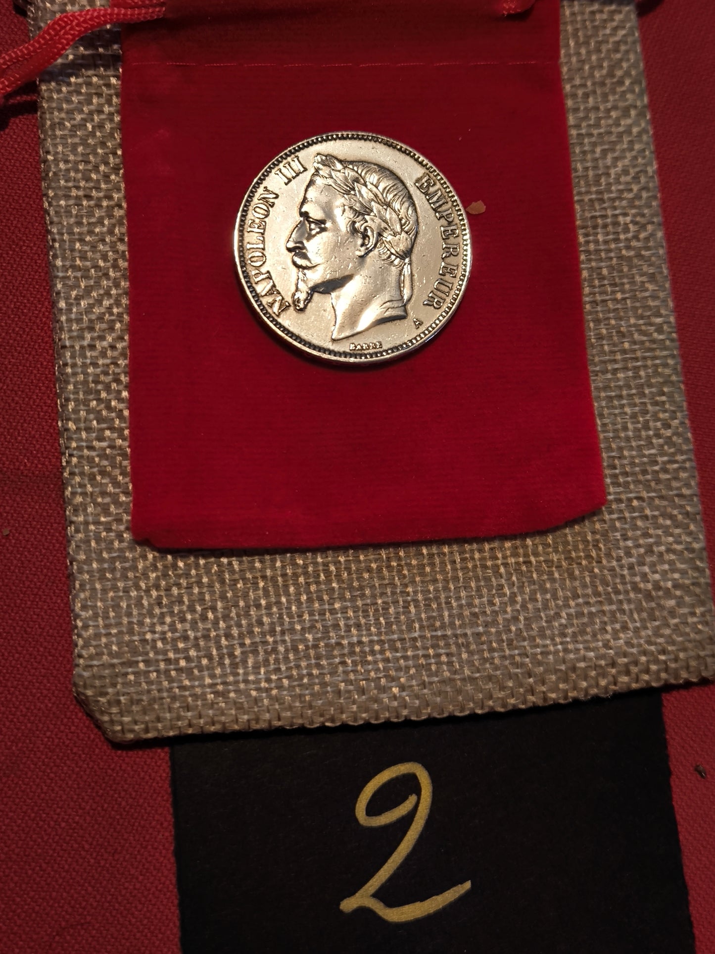 Pièce en argent Napoléon III – Écu de 5 francs – La boutique du trouveur